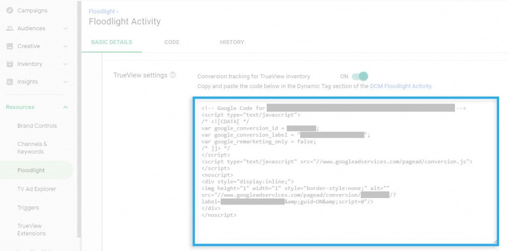 6 steps to activate Floodlight in DV360 • TrueView for Action