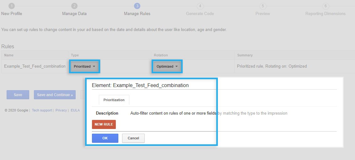9 steps on how to create a Dynamic Profile • Google Studio
